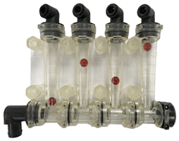 REDBALL MODULAR SPRAY TIP MONITOR - 4 COLUMN - 3/4" INLET X 1/4" 90 DE